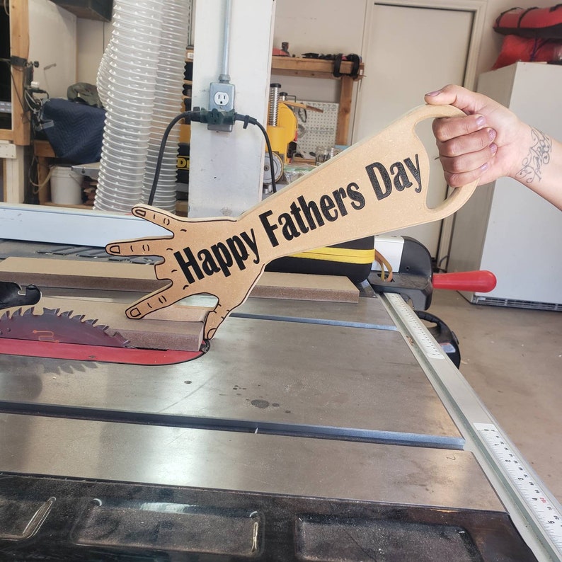 Table Saw Push Stick Style Hand With Missing Fingers Fathers - Etsy