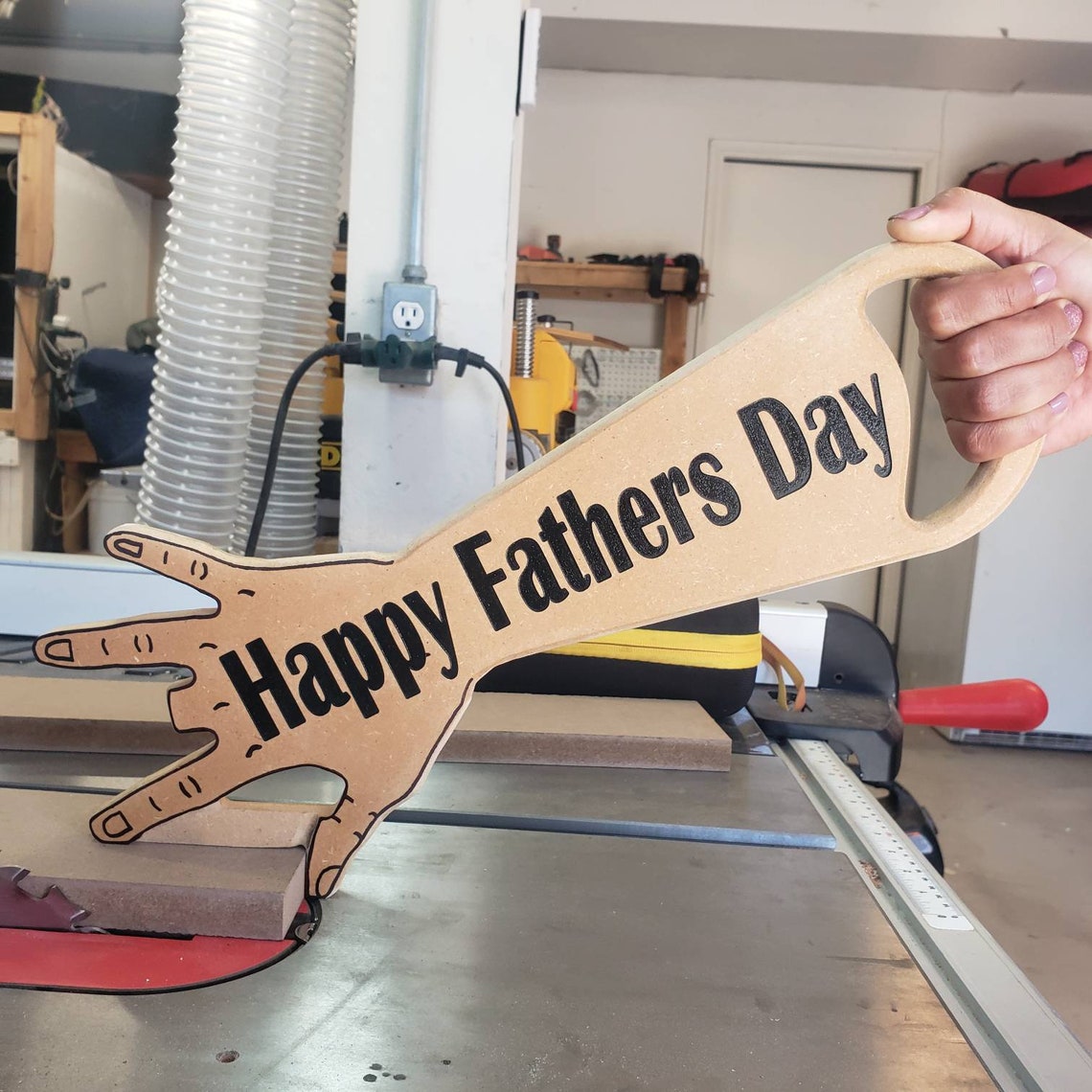 Table Saw Push Stick Style Hand With Missing Fingers Fathers - Etsy