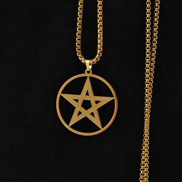 Pentagram Necklace - Etsy