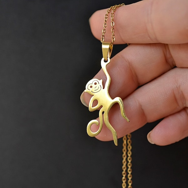Monkey Necklace - Etsy UK