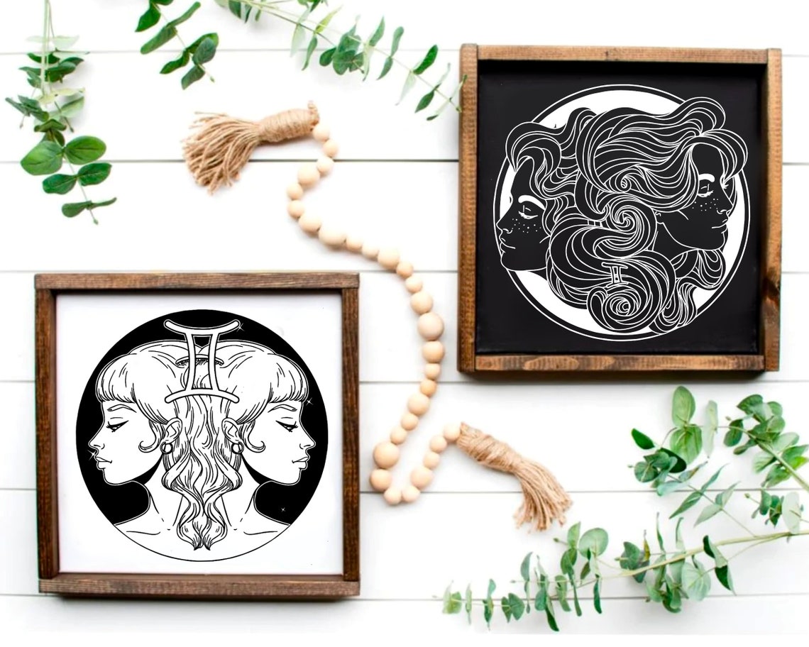 Gemini Zodiac Astrological Sign Bundle Gemini SVG Zodiac - Etsy