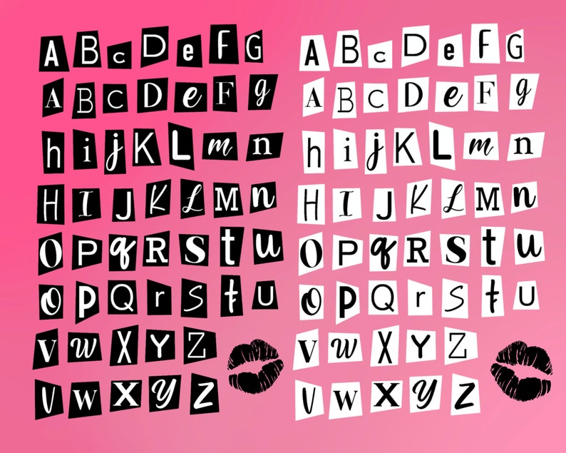 Burn Book Alphabet Burn Book Letters Cricut Cut Files Burn - Etsy