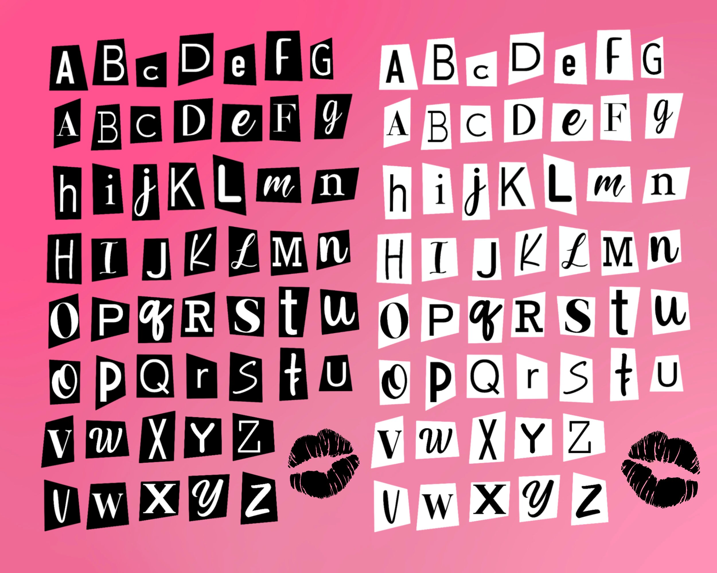 Burn Book Alphabet Burn Book Letters Cricut Cut Files Burn Etsy Canada