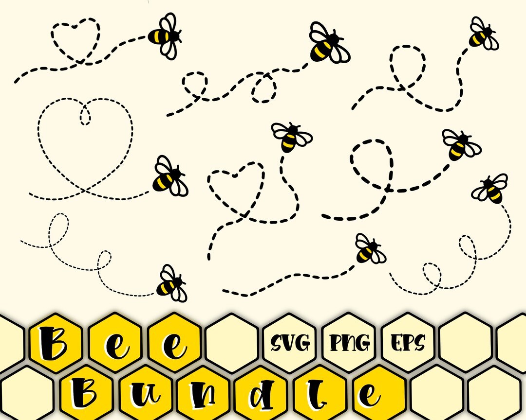 Bumblebee SVG Bundle, Bee Svg, Bumblebee Svg, Bee Hive, Flying Bee ...