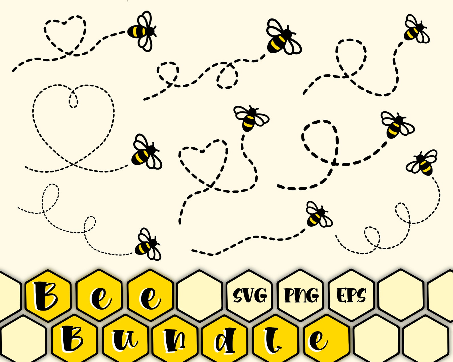 Bumblebee SVG Bundle Bee Svg Bumblebee Svg Bee Hive Flying - Etsy