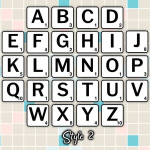 Scrabble Tile SVG Bundle, SVG Bundle, Png, Letter Svg, Alphabet Svg ...
