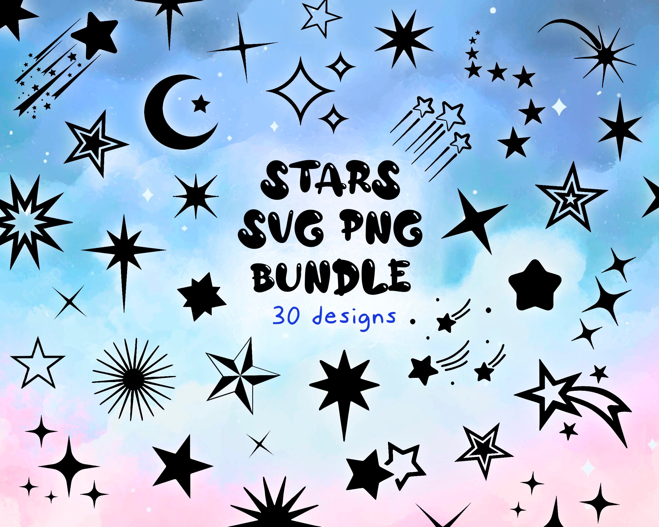 Stars Svg Bundle, Constellations Svg, Galaxy SVG, Files for Cricut ...