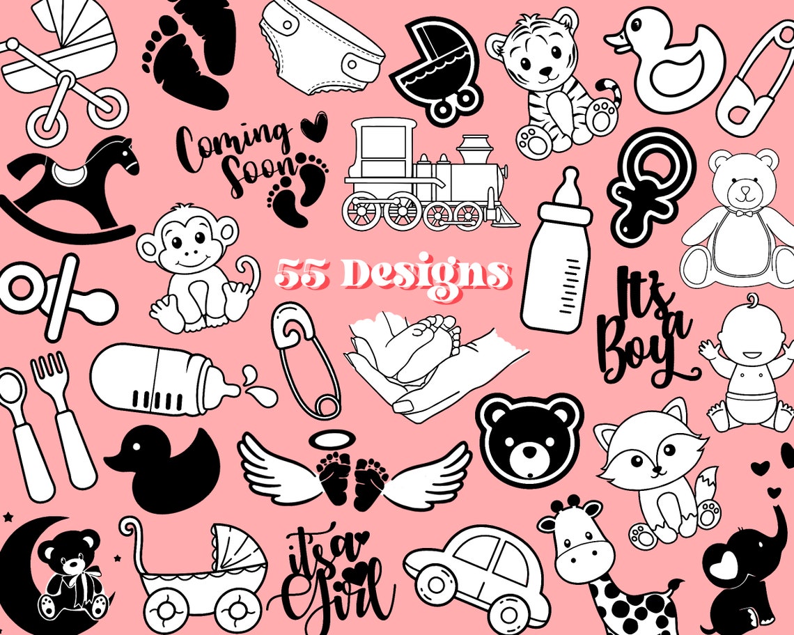 Baby SVG Bundle, Baby SVG, Baby Shower SVG, Baby Shower, Svg Files for ...