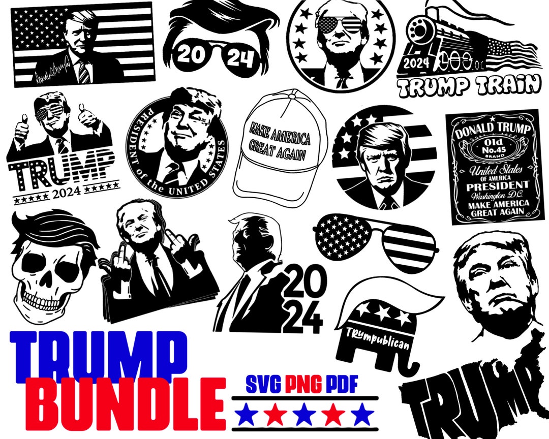 Trump SVG Bundle, Donald Trump, Presidential Election, SVG Bundle, Png ...