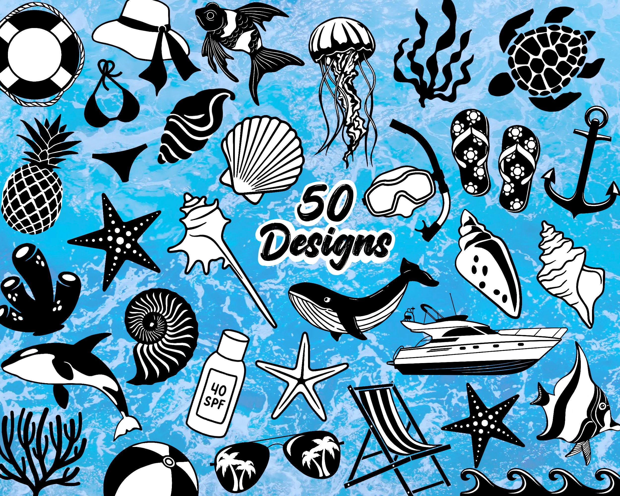 Ocean SVG Bundle Ocean Svg Svg Files for Cricut Cut Files - Etsy