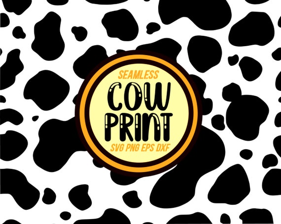 Cow Print Svg Seamless Cow Print Animal Print Svg Animal - Etsy