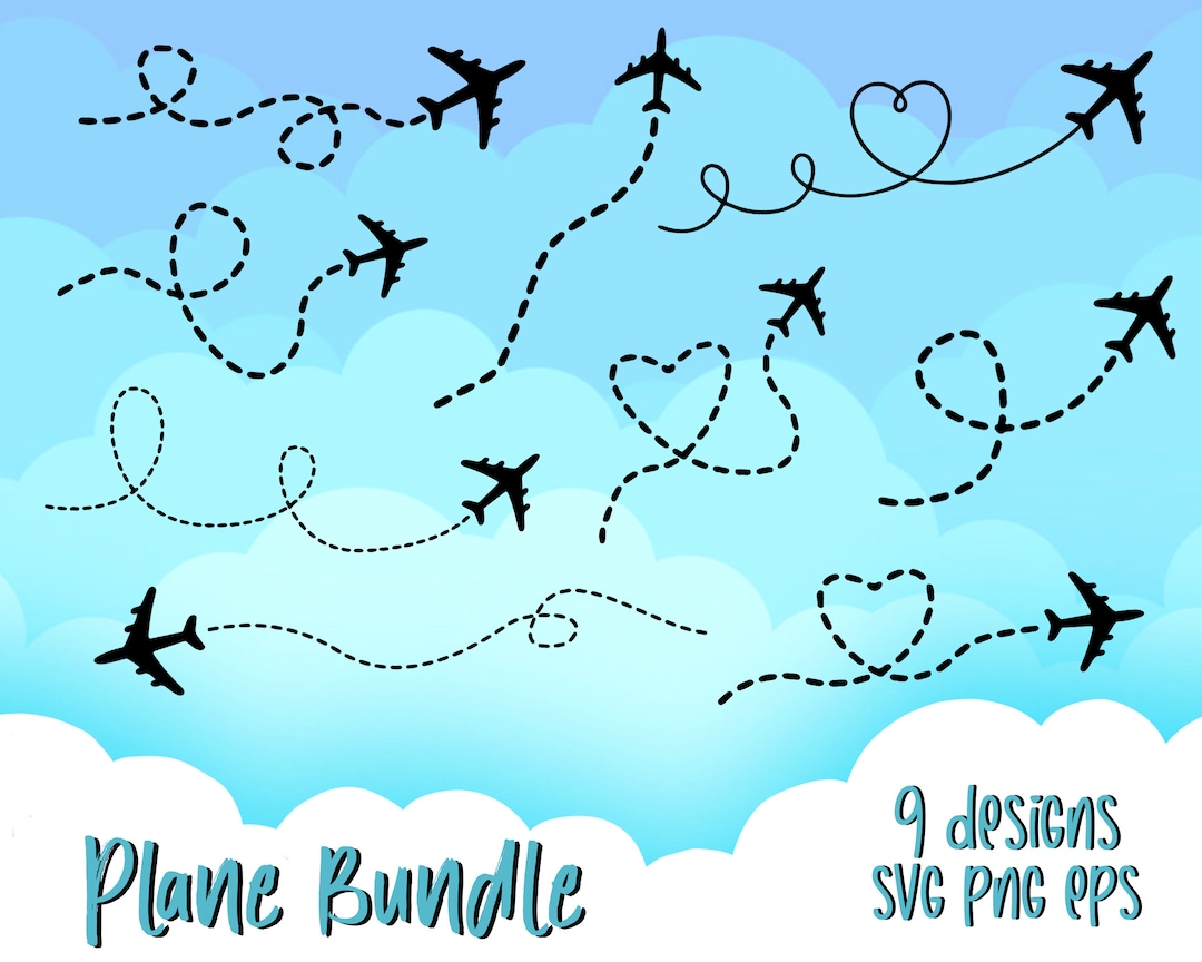 Plane SVG Bundle, Plane SVG, Files for Cricut, Png, Silhouette Files - Etsy