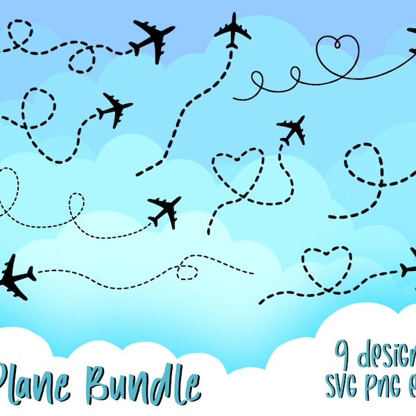 Plane Svg - Etsy