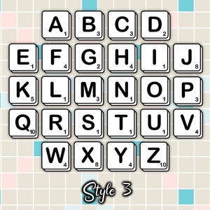 Scrabble Tile SVG Bundle, SVG Bundle, Png, Letter Svg, Alphabet Svg ...