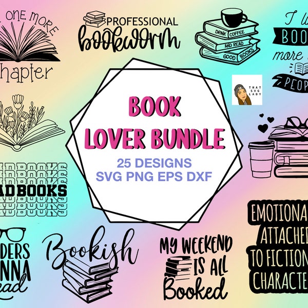 Book Character Silhouette Svg - Etsy