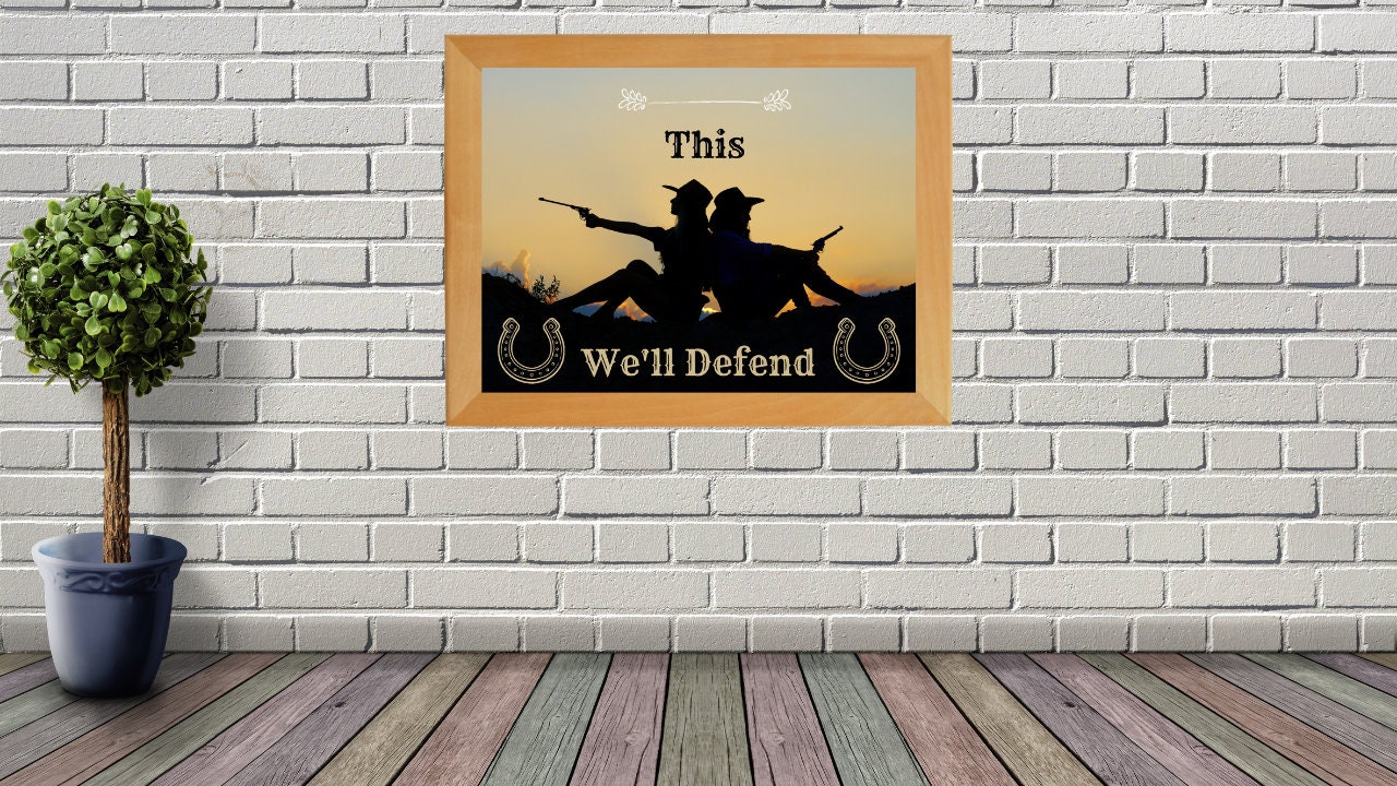 This We'll Defend Poster - Etsy