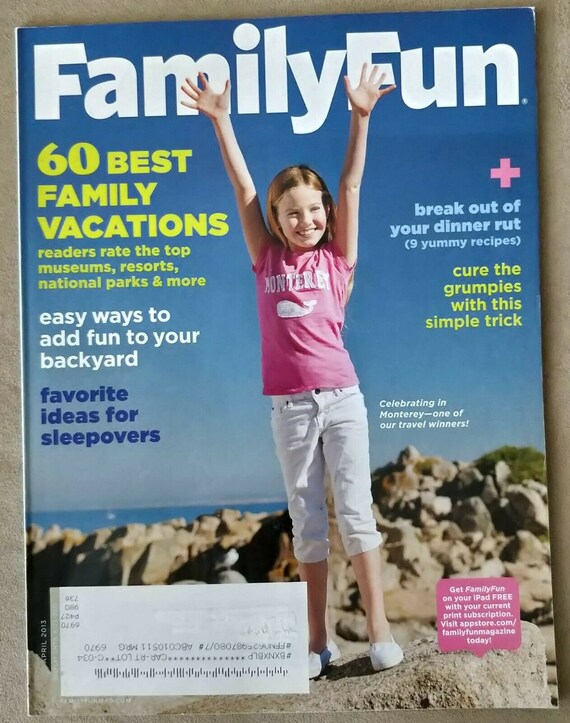 Disney Familyfun Magazine April 2013 - Etsy