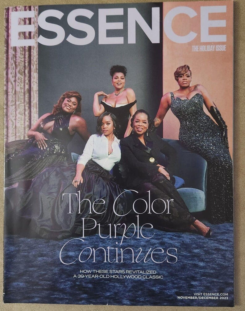 Essence Magazine Nov/dec 2023: the Holiday Issue - the Color Purple ...