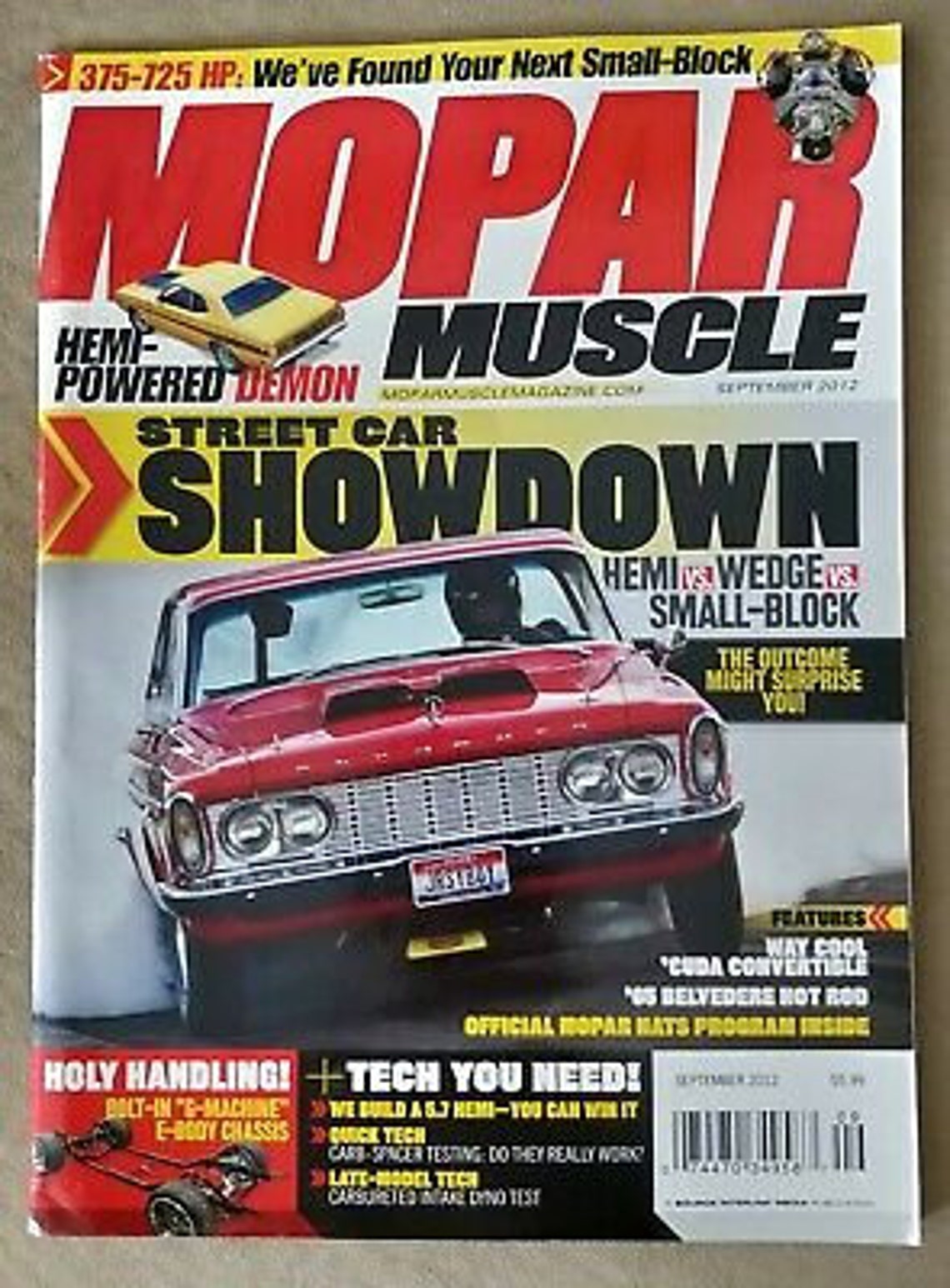 Mopar Muscle Magazine September 2012 – Street Car Showdown - Etsy