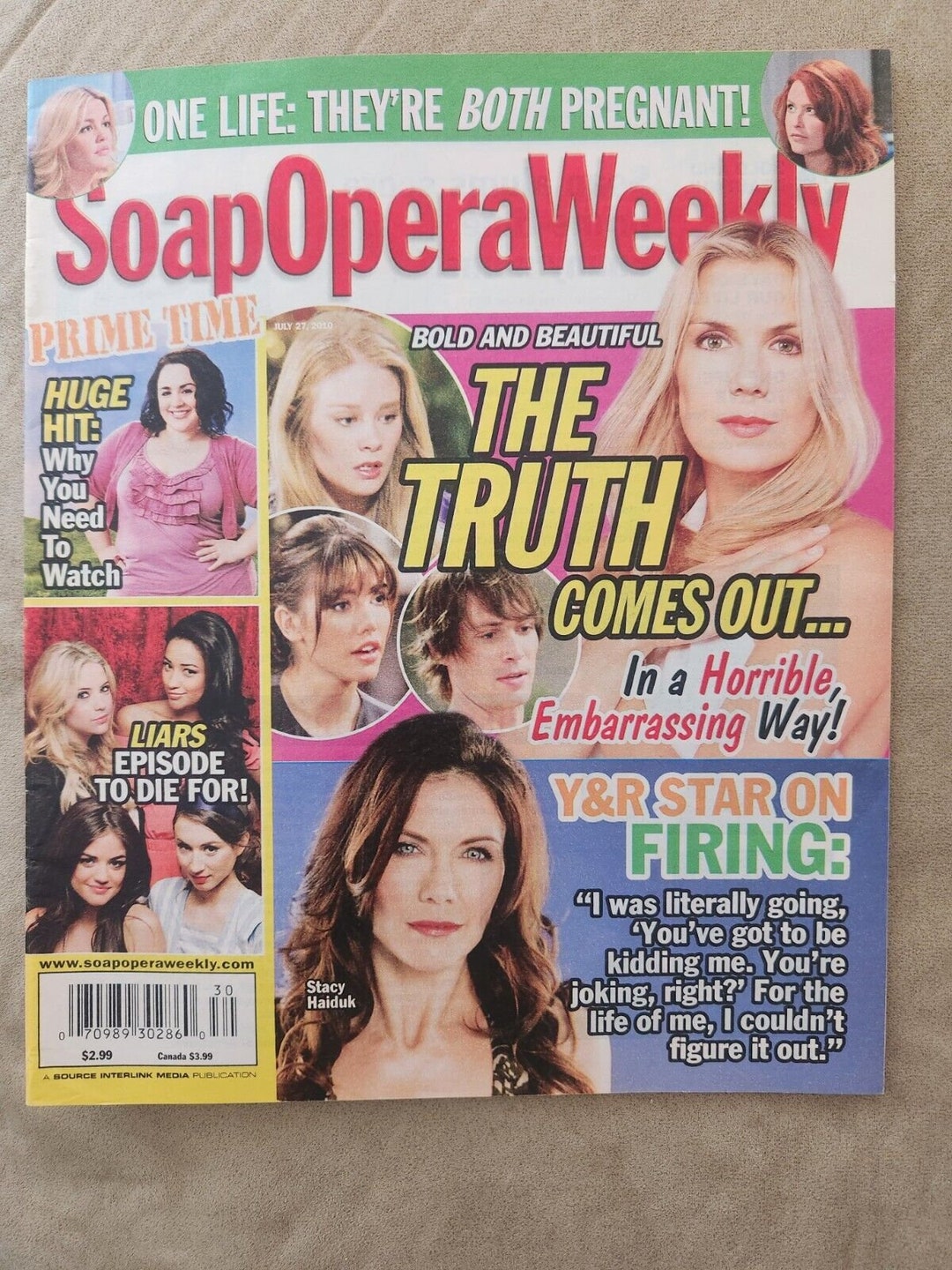 Soap Opera Weekly July 27, 2010 - B&B the Truth Comes Out.. in a ...