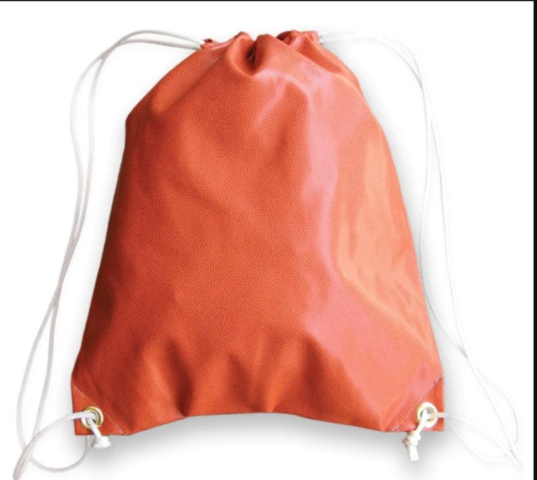 Basketball Drawstring Bag - Made From Actual Basketball Materials - Etsy