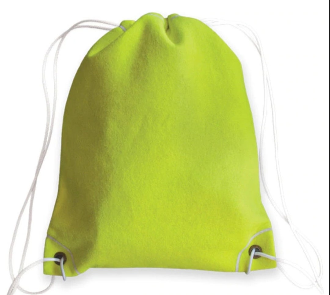 Tennis Drawstring Bag - Made From Actual Tennis Ball Materials - Etsy