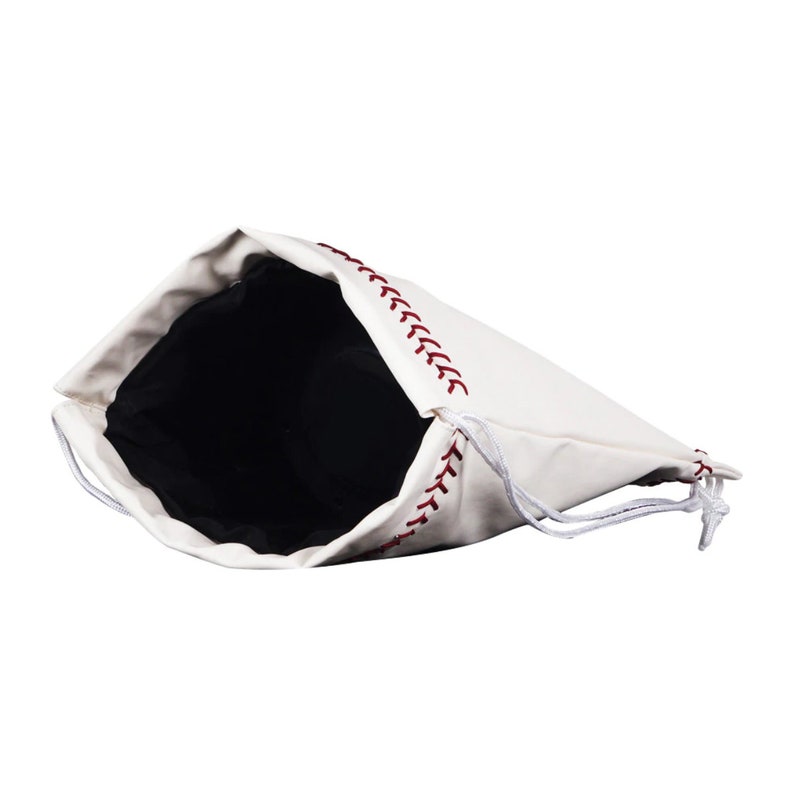 Baseball Drawstring Bag - Made From Actual Baseball Materials - Etsy