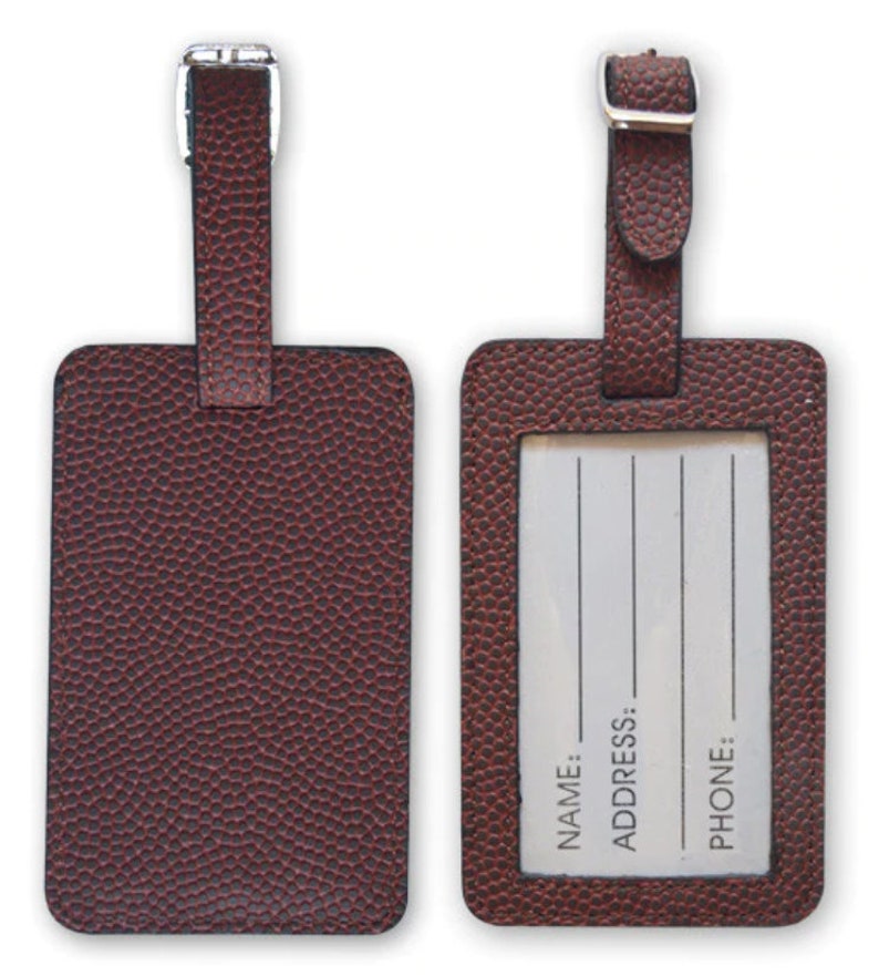 Football Luggage Tag - Made From Actual Football Materials - Etsy