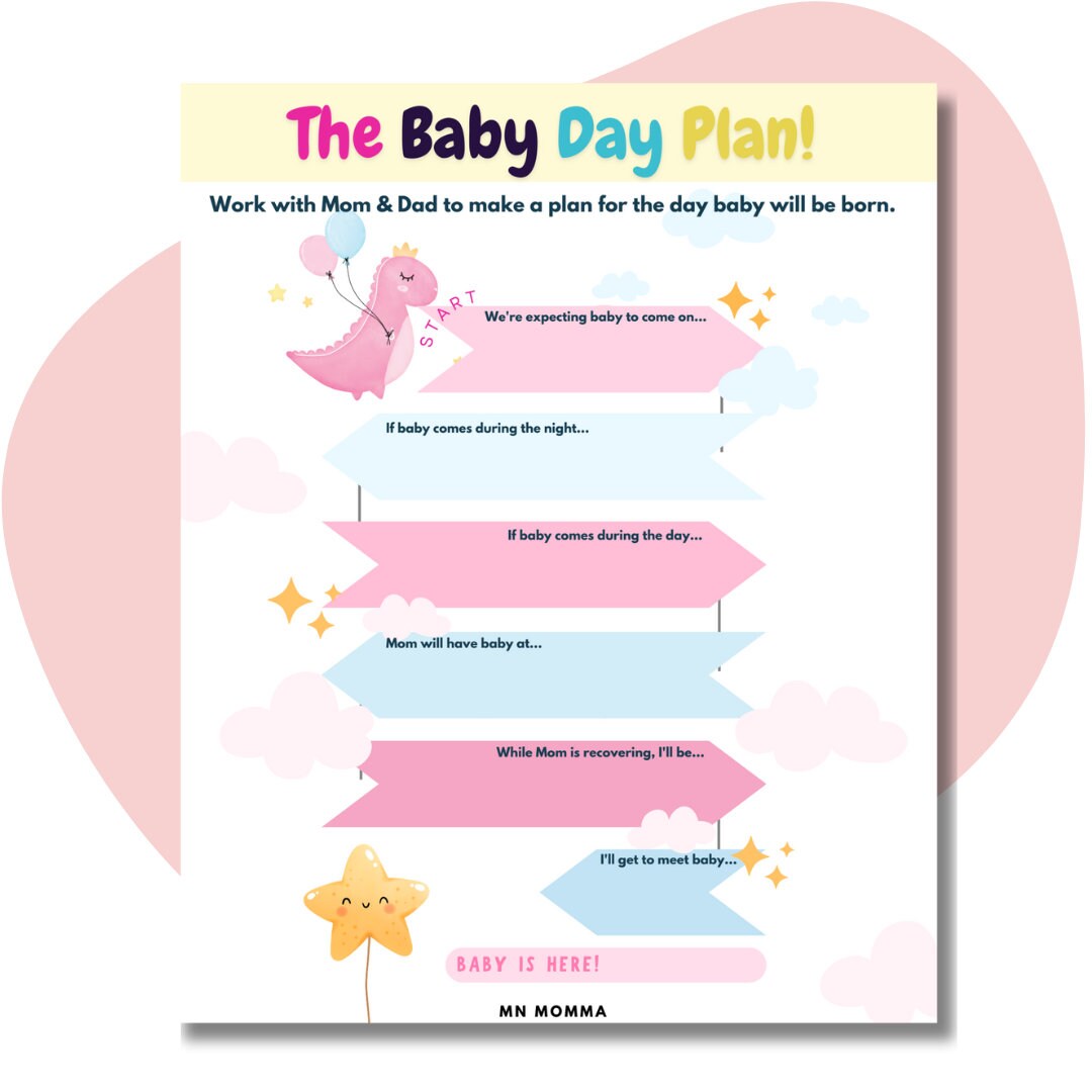 Big Brother/big Sister Plan for Baby's Arrivals - New Sibling Printable ...