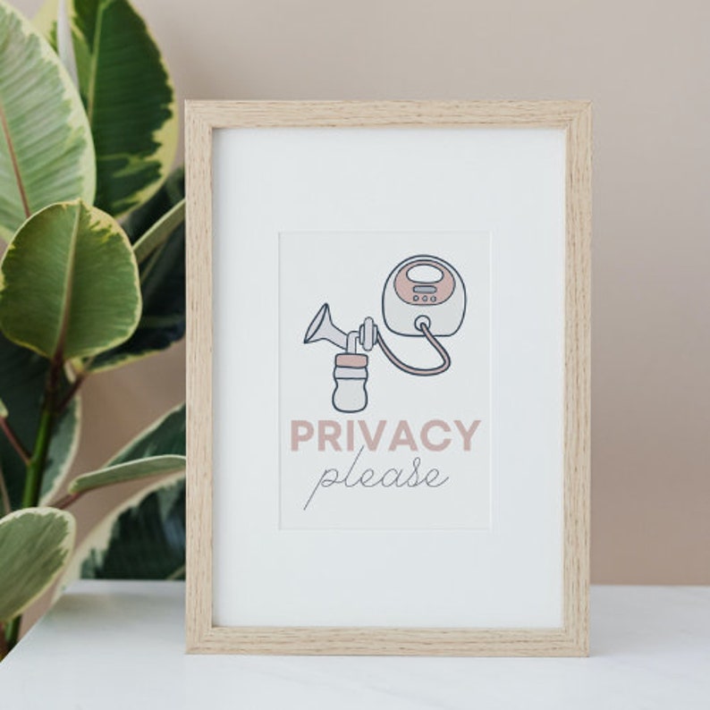 Pumping Sign for Work Printable - Privacy Please Sign - Pumping Door ...