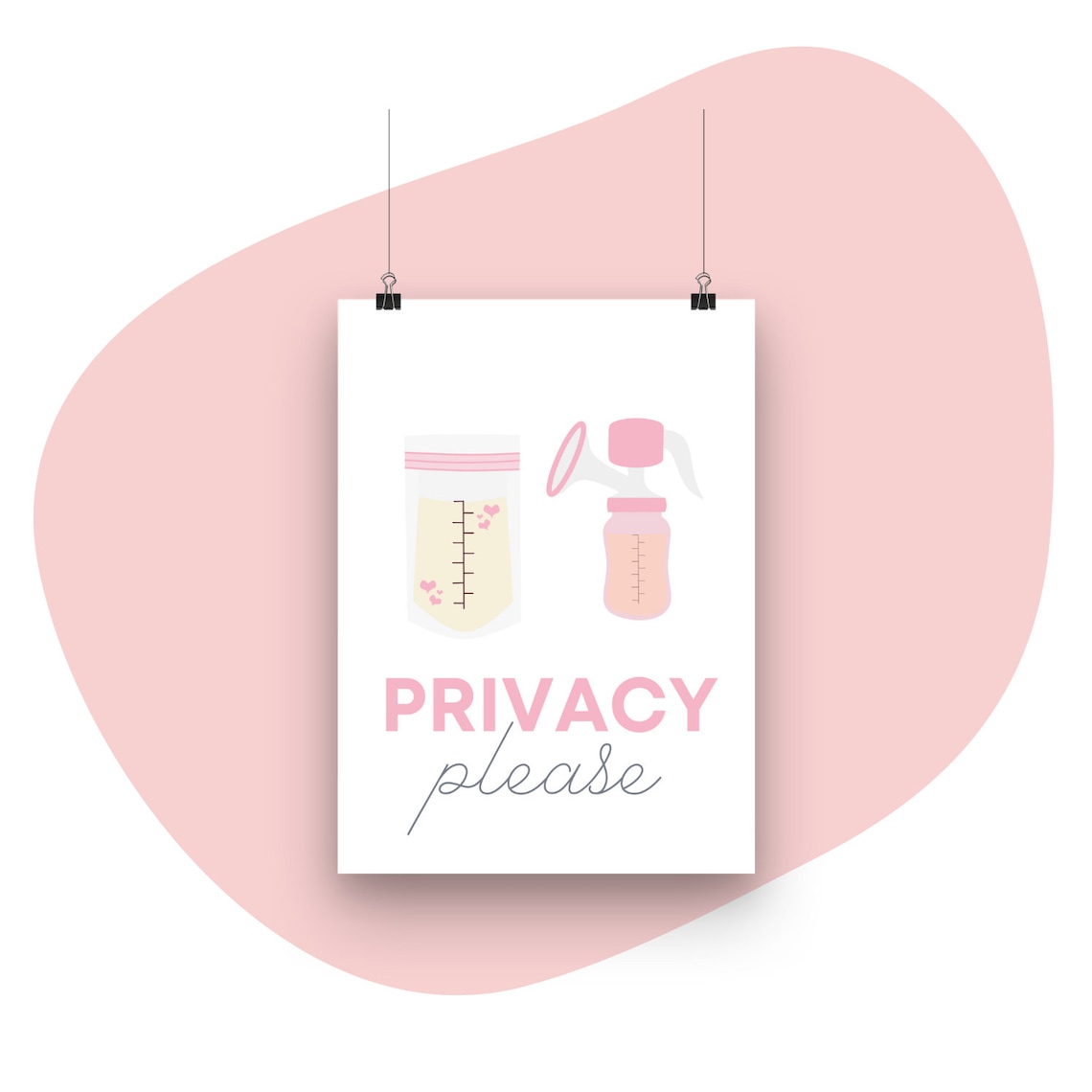 Cute Pumping Sign for Work Printable - Privacy Please Sign - Pumping ...
