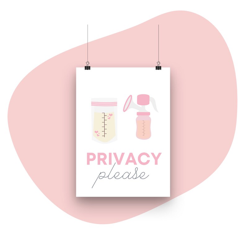 Cute Pumping Sign for Work Printable - Privacy Please Sign - Pumping ...