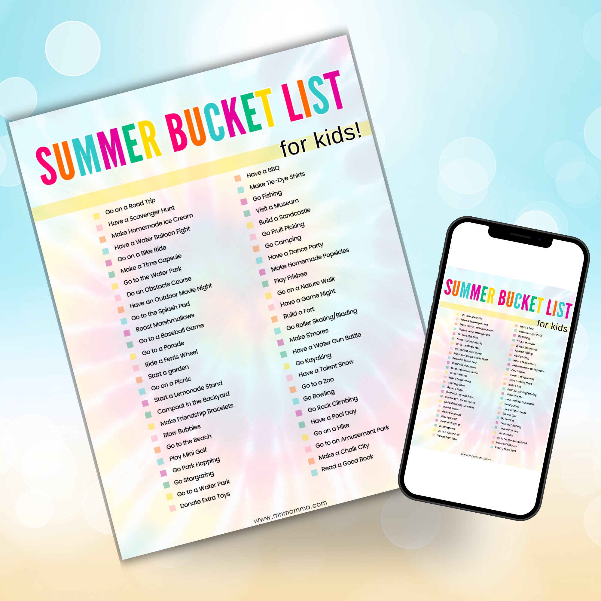Summer Bucket List for Kids (EDITABLE) - Summer Bucket List Printable ...