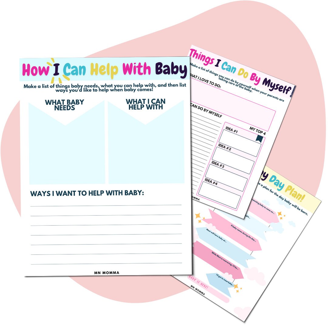 Big Brother/big Sister Worksheet Activity Printable Pack - New Sibling ...