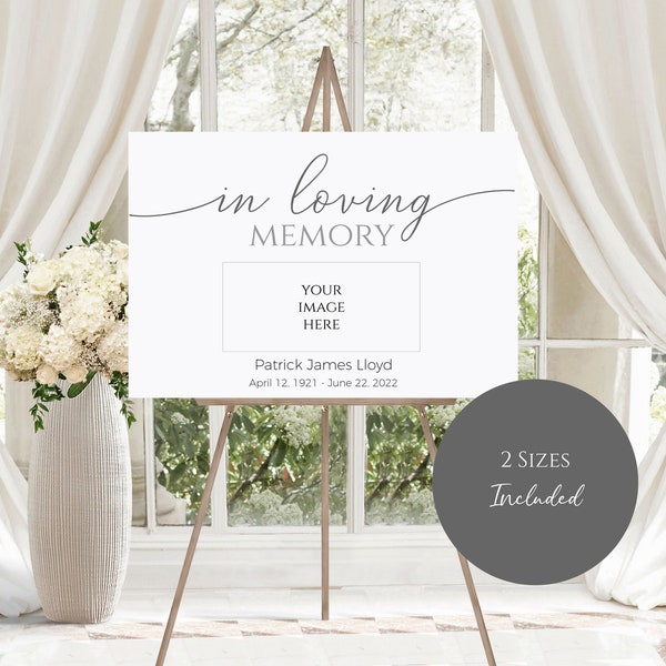 Memorial Funeral Poster Board - Etsy