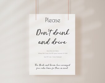 Uber Wedding Sign - Etsy