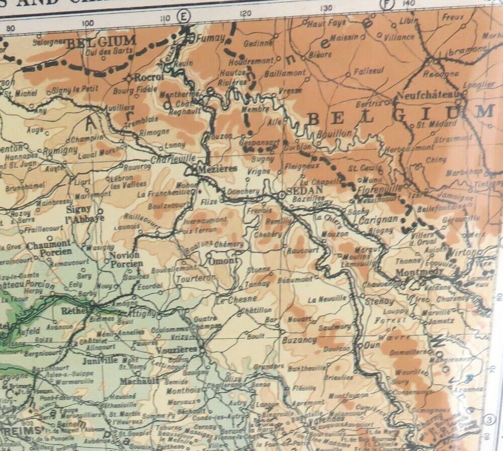 WW1 Interesting Map / the Western Theatre Ii. Paris & - Etsy