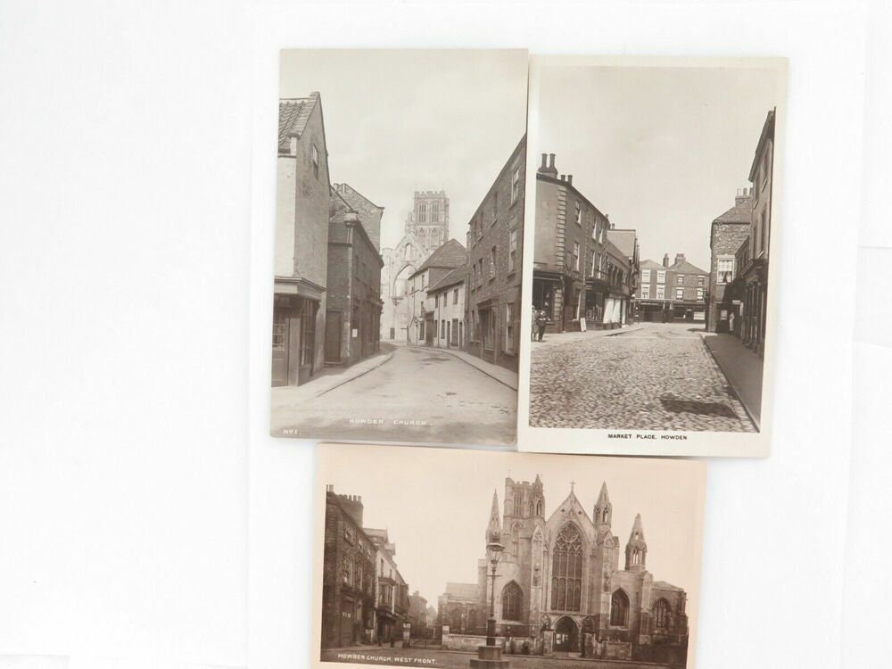 3 Vintage X Howden, UK RPPC Real Photo Unused Postcards. Street Scenes ...
