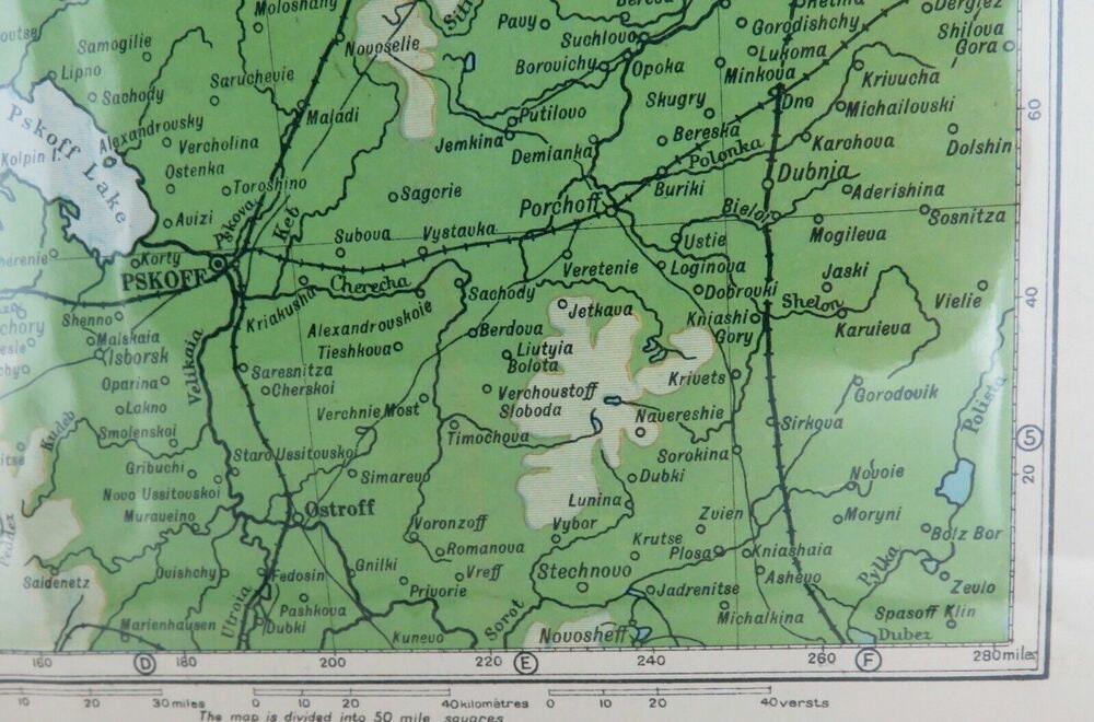 WW1 Interesting Map / the Eastern Theatre I. Gulf of Finland - Etsy ...