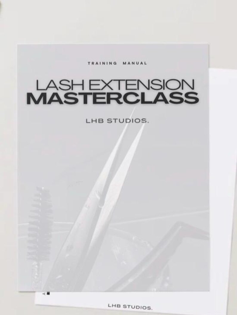 Lash Extension Training Manual - Etsy