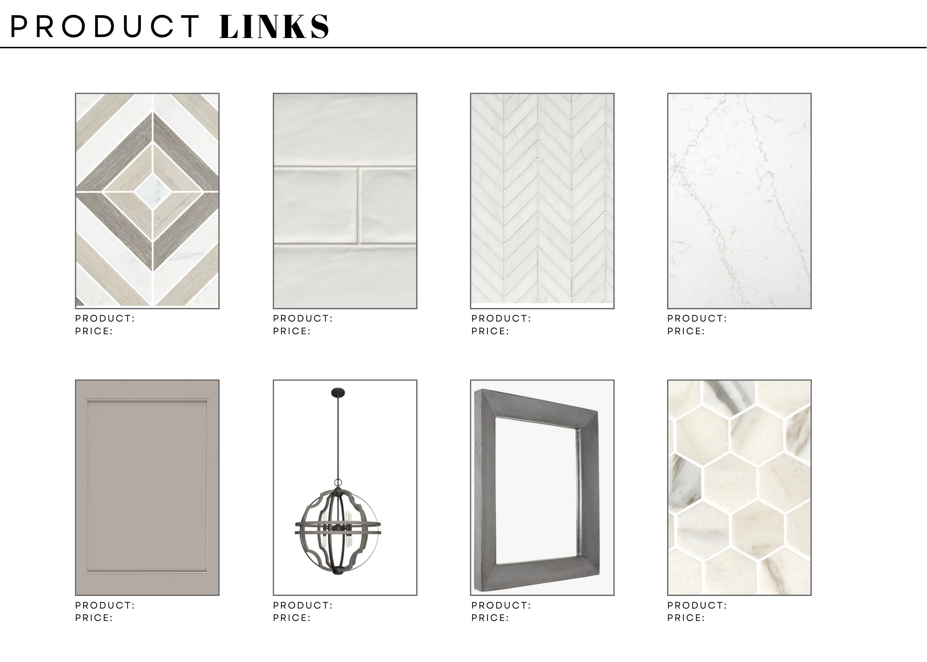 Client Presentation Templates Design Board Mood Board Canva - Etsy