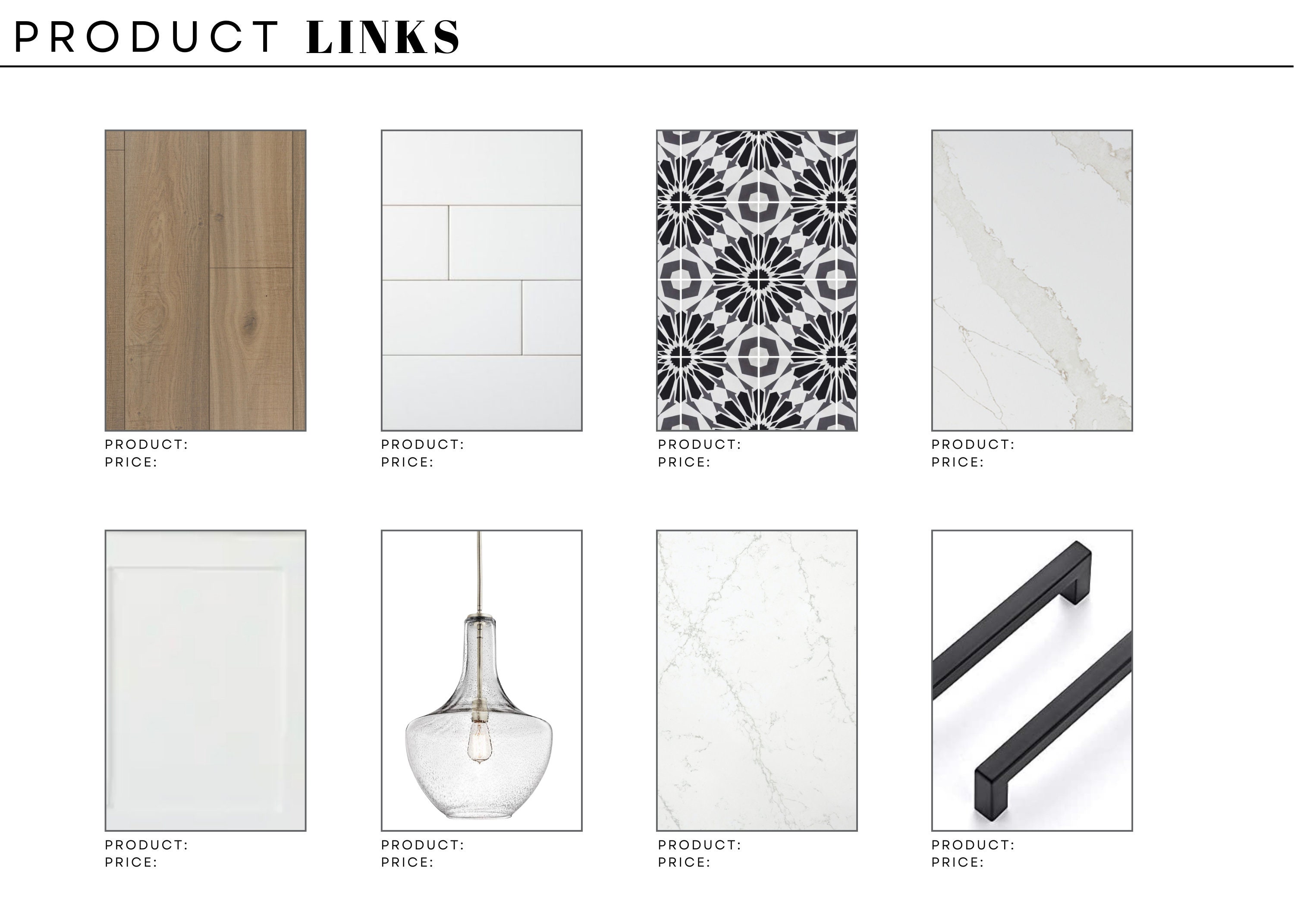 Client Presentation Templates Design Board Mood Board Canva - Etsy