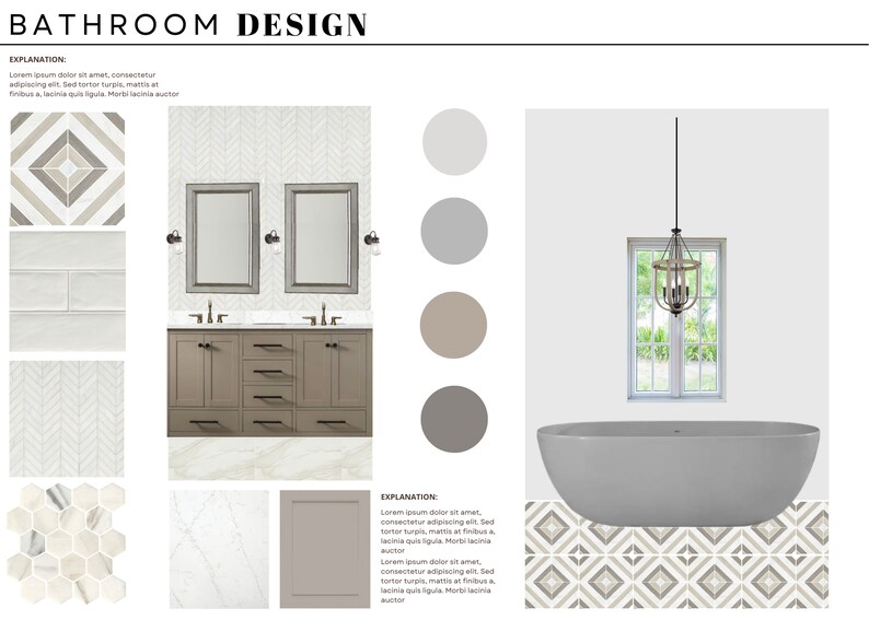 Client Presentation Templates, Design Board, Mood Board, Canva Client ...