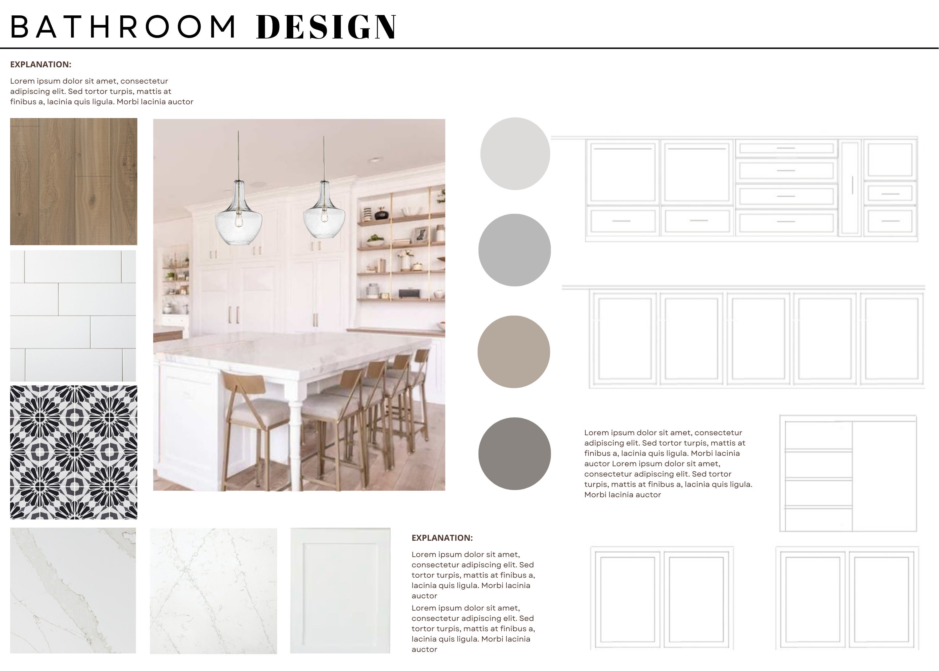 Client Presentation Templates Design Board Mood Board Canva - Etsy