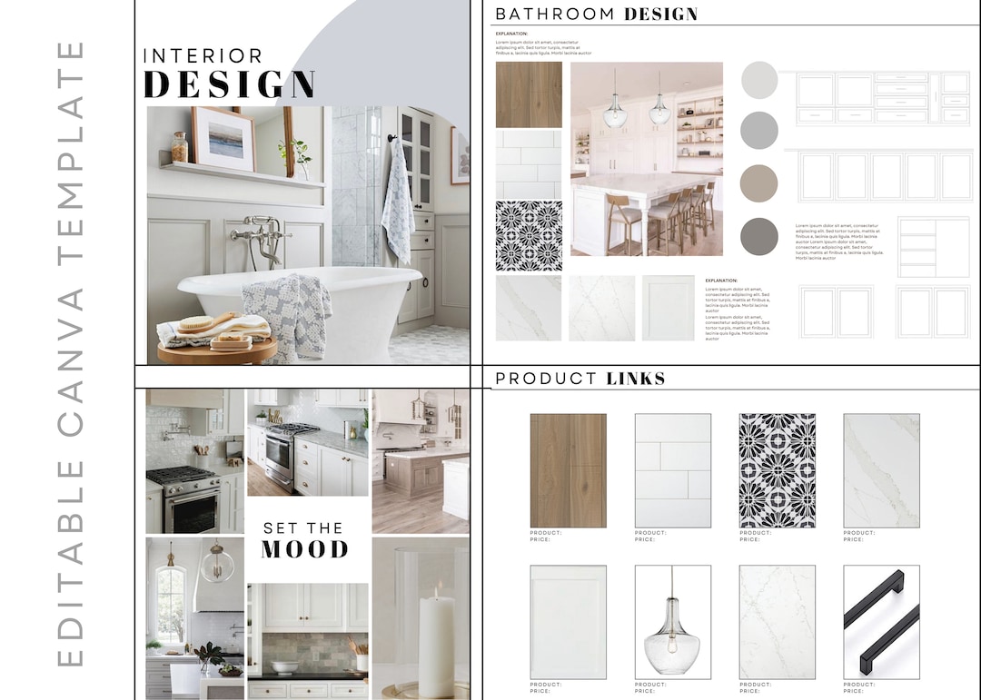 Premade Editable Canva Templates for Interior Design Projects ...