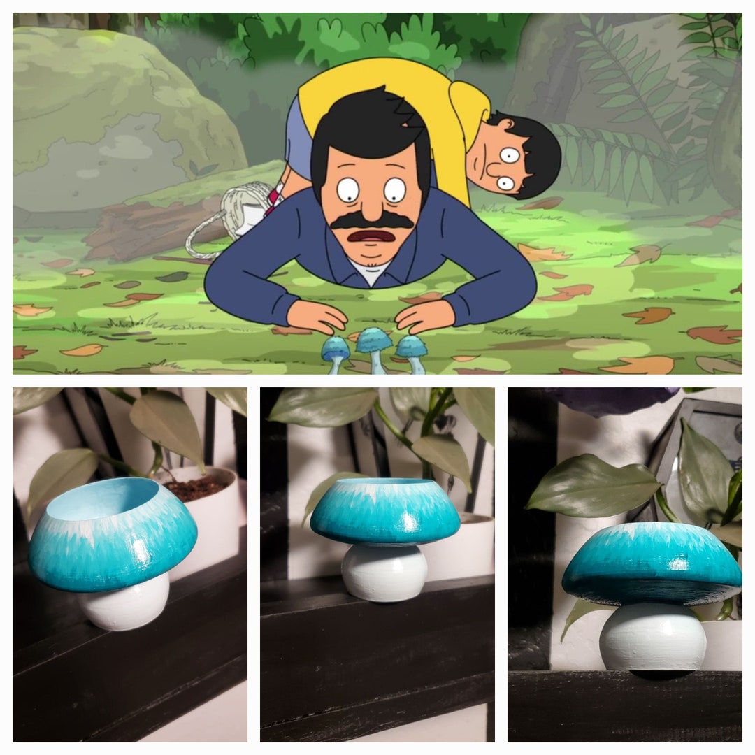 Woolly Neptune Bob's Burgers Mushroom Mini Pot - Etsy