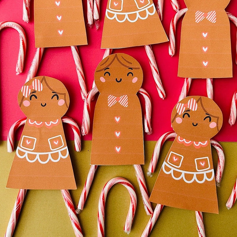 Gingerbread Candy Cane Holder - Etsy