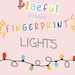 Christmas Light Fingerprint Art: Keepsake Printable (digital Download ...