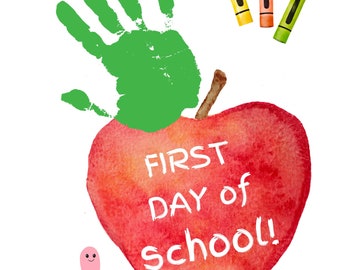 Back to School Printable, Apple Printable, Back to School Print, First ...
