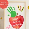 Back to School Printable, Apple Printable, Back to School Print, First ...
